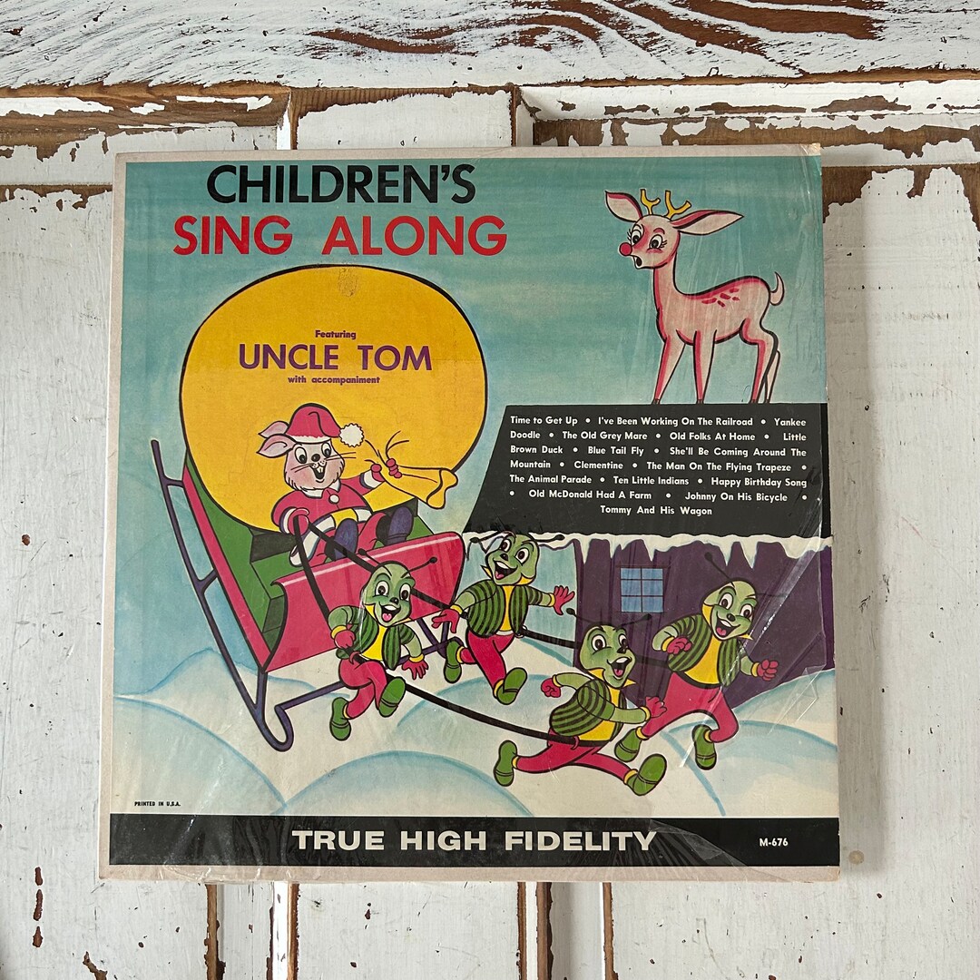 Vintage Vinyl Children's Sing Along Album 1960's - Etsy