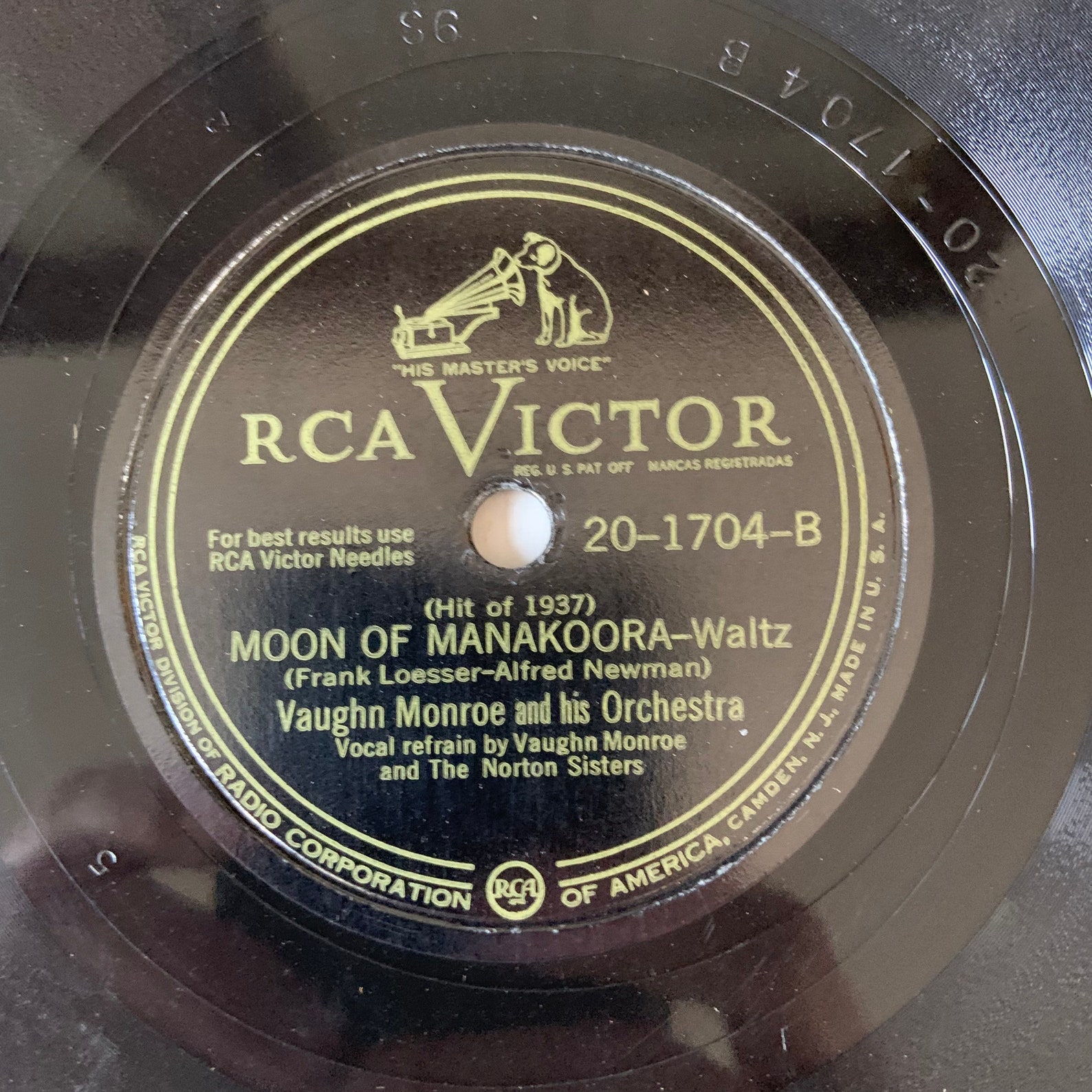 Vintage 1941 Victor Album Moonglow Fox Trot Moon of Manakoora Waltz - Etsy