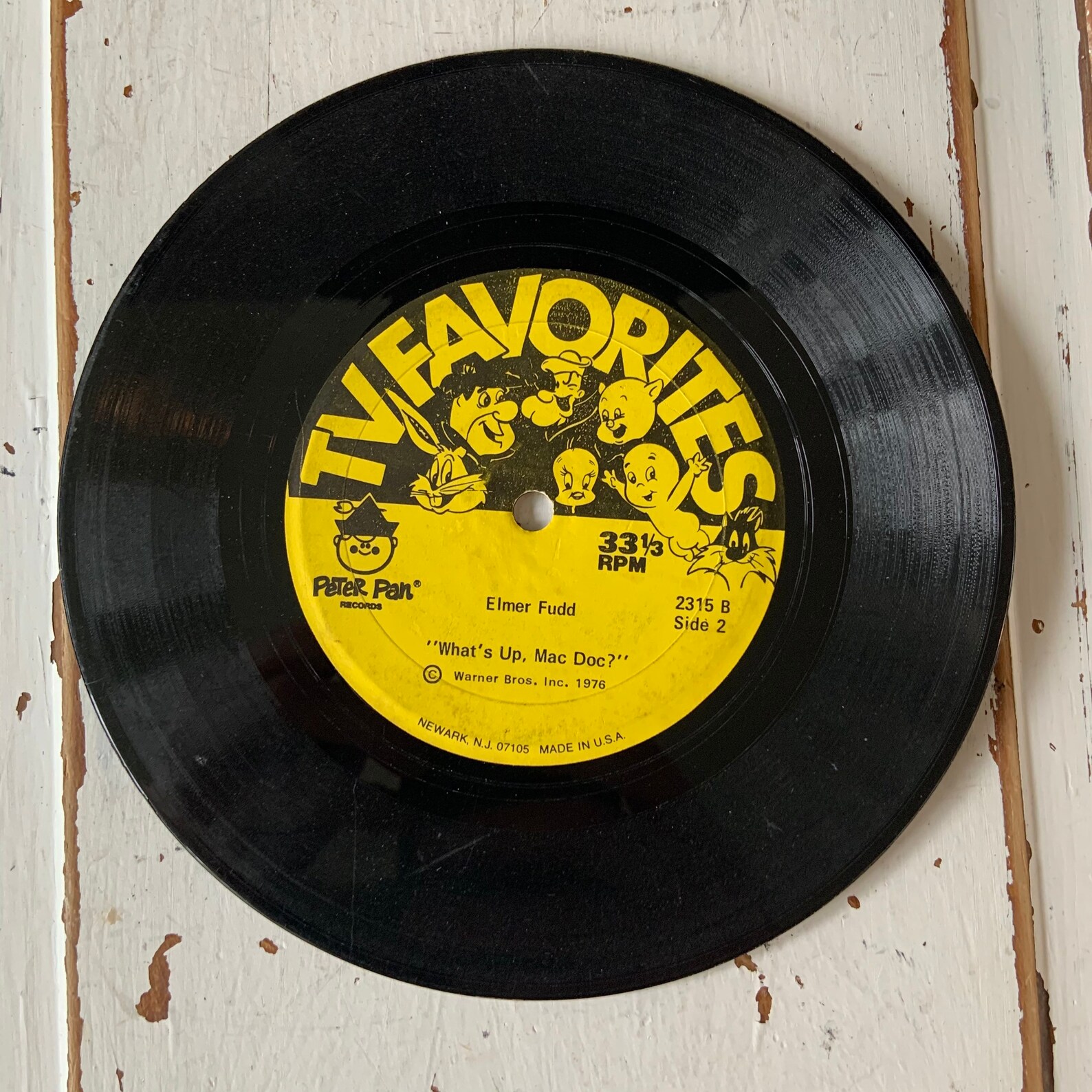 Vintage 1976 Peter Pan Records 45 TV Favorites Elmer Fudd - Etsy