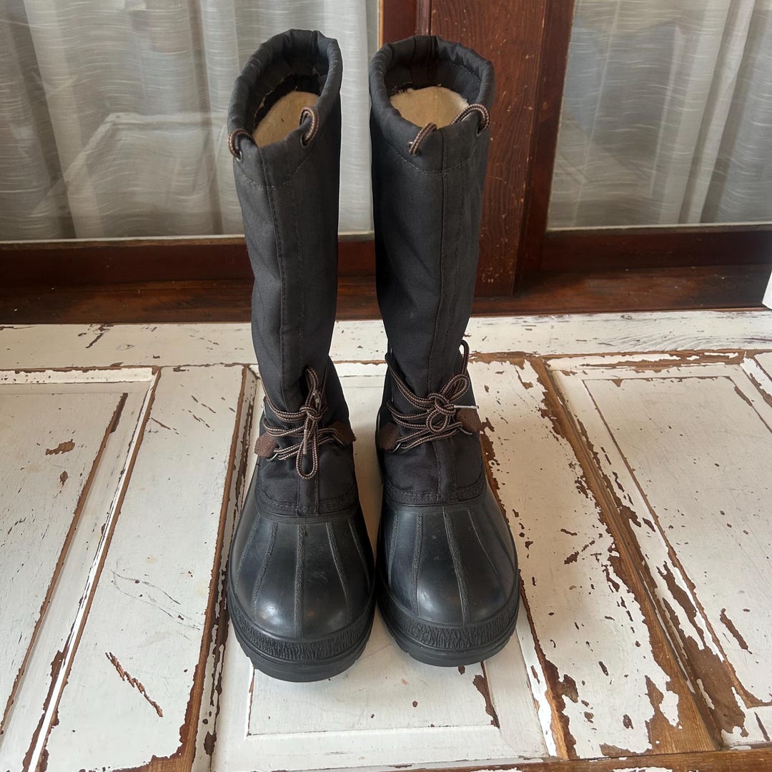 Vintage 1990’s EMS Canada Aztec Lace up Lined Winter Boots - Etsy