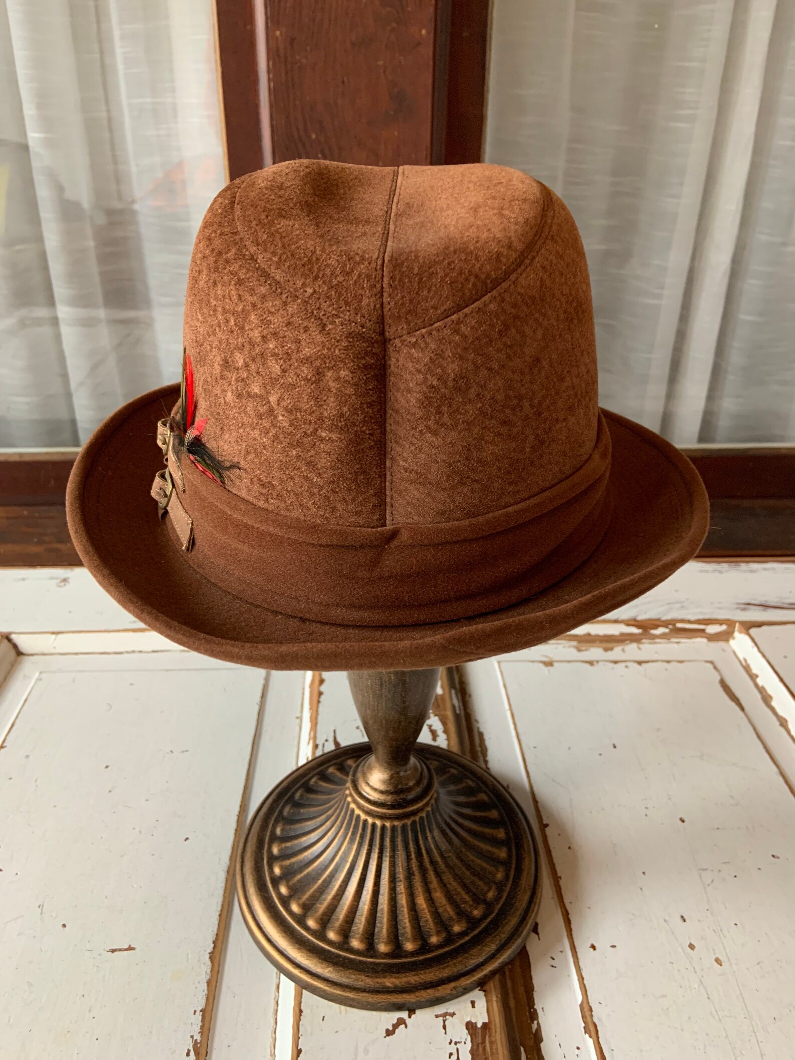 Vintage 1960s Cavanagh Hats of NY Suede Fedora | Etsy
