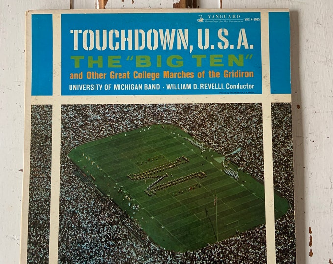 Vintage 1961 University of Michigan Band Touchdown USA Big Ten Vinyl ...