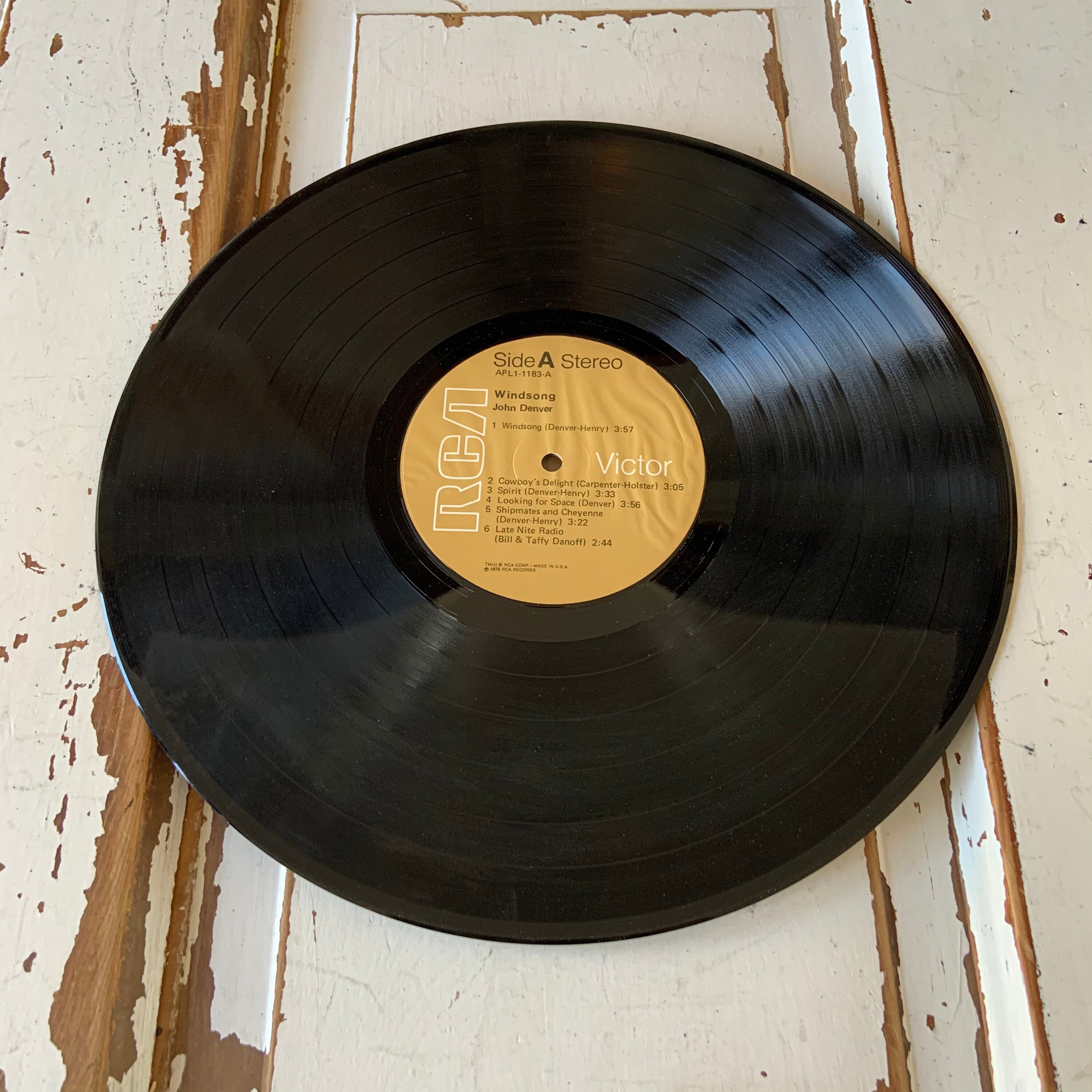 Vintage 1975 Vinyl Album John Denver Windsong | Etsy