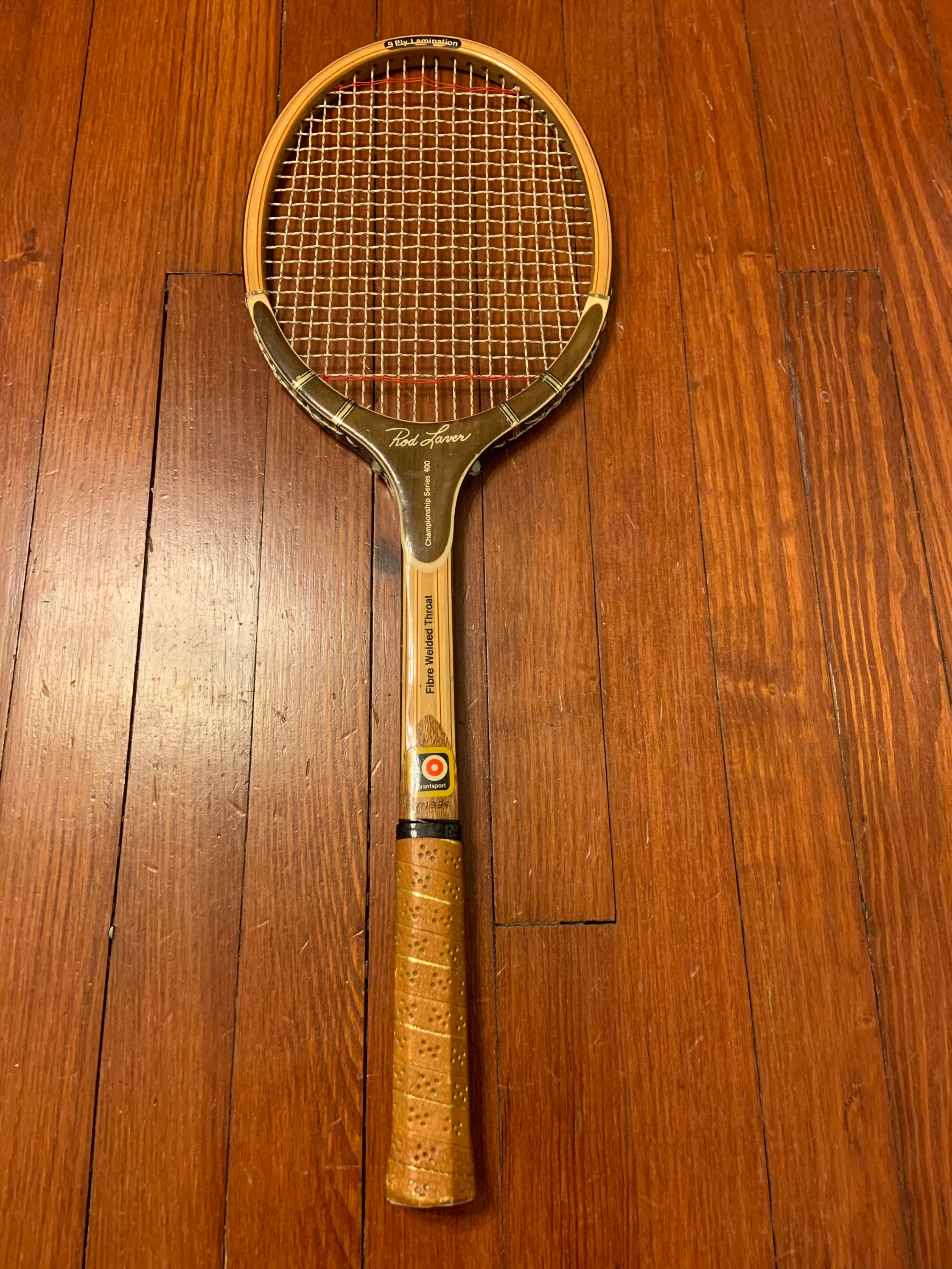 Vintage 1980s Rod Laver Wooden Tennis Racket | Etsy