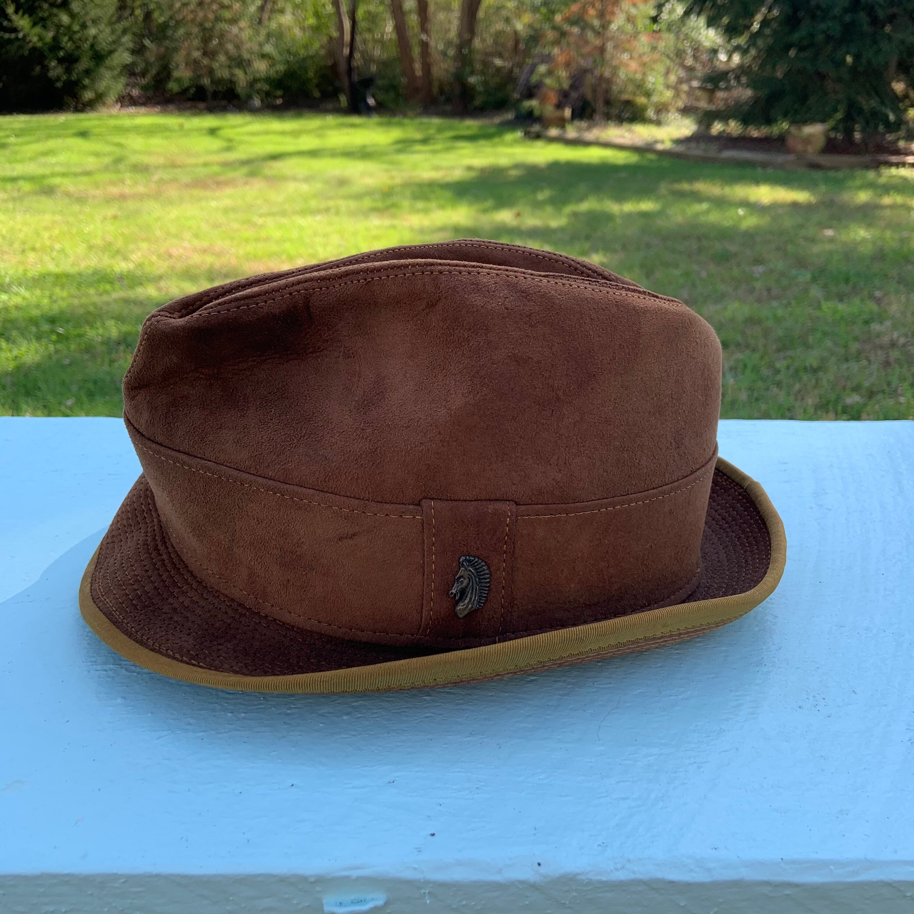 Vintage 1950s Stetson Leather Suede Fedora | Etsy