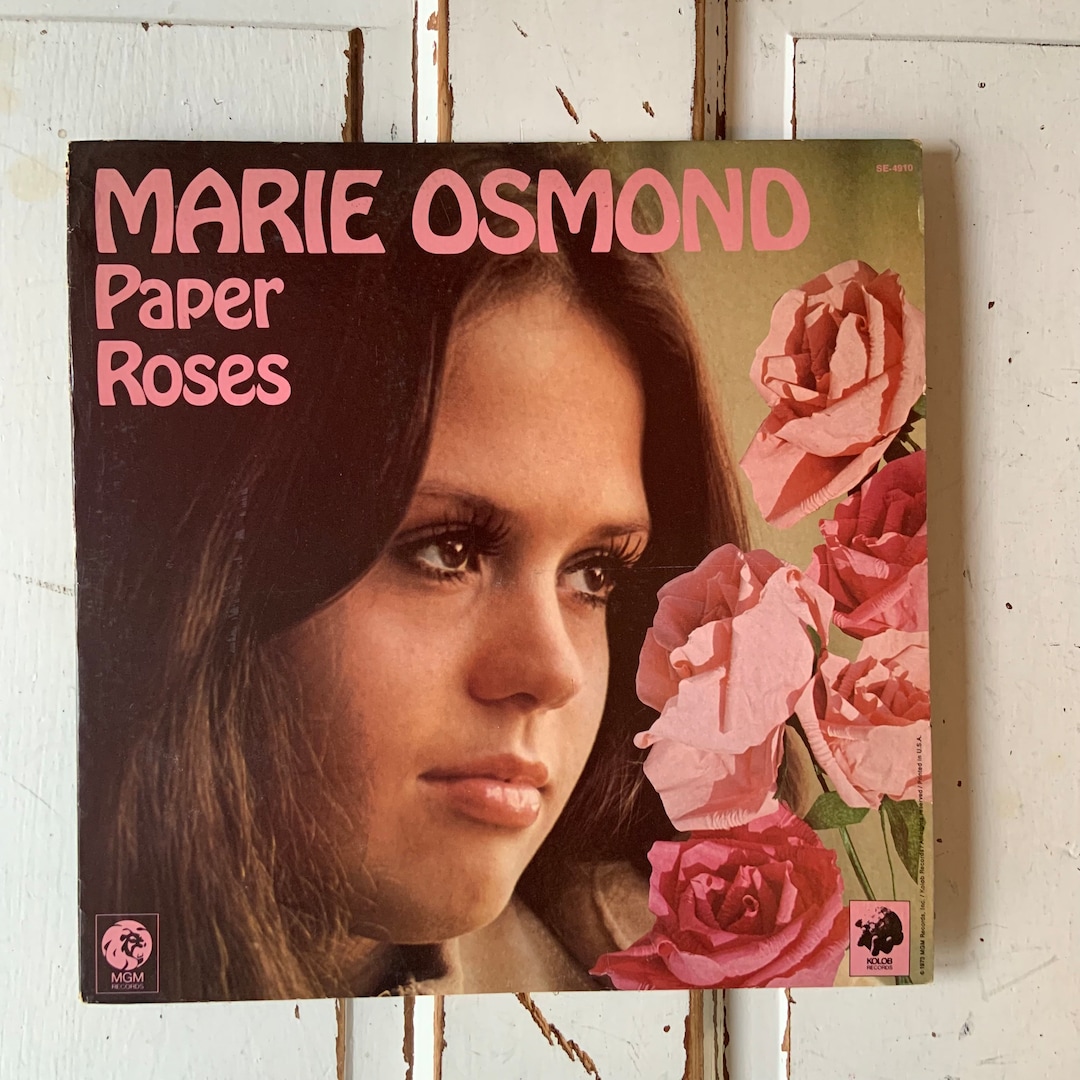 Vintage 1972 MARIE OSMOND Paper Roses 1973 Vinyl Album - Etsy