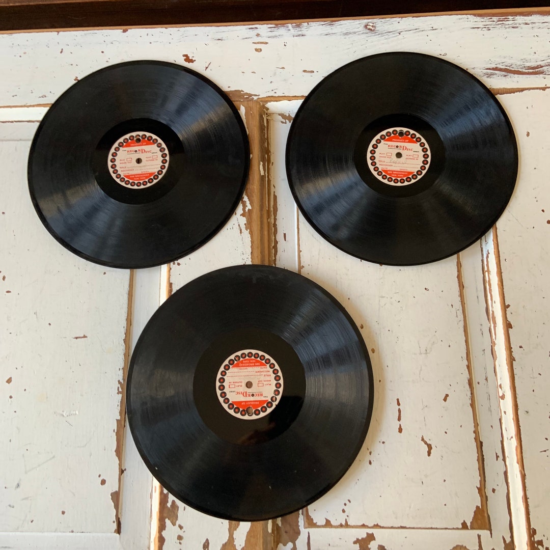 Set of 3 Vintage (1940’s I Believe) the Record Disc Corp Records - Etsy ...