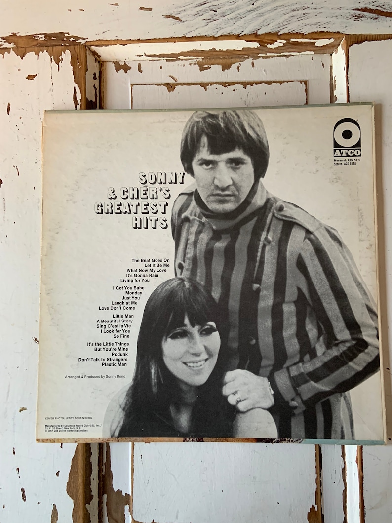 Vintage 1967 Sonny and Cher Greatest Hits Double Album - Etsy