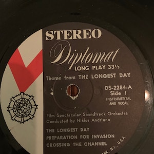 Vintage 1962 Album the Longest Day Diplomat Records - Etsy