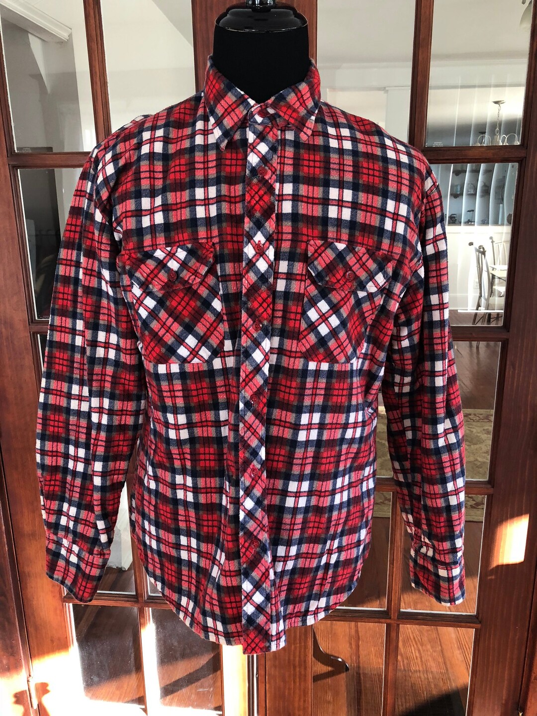 Vintage 1980’s Flannel Shirt Lined - Etsy