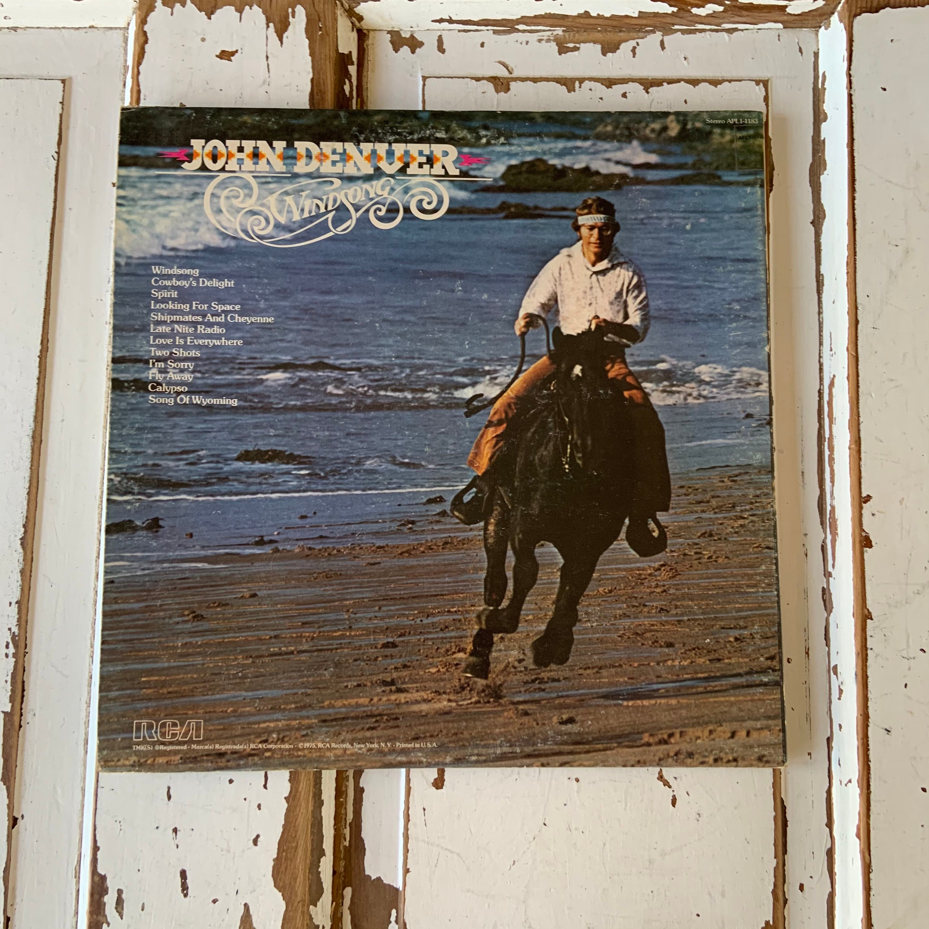 Vintage 1975 Vinyl Album John Denver Windsong | Etsy