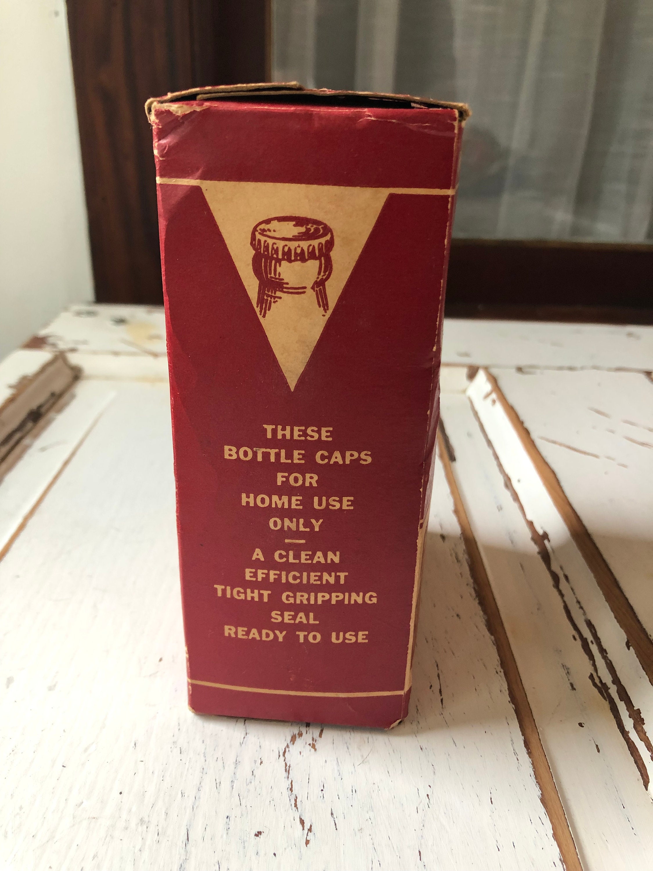 Vintage 1950’s New Old Stock Box of Gold Bond Bottle Caps for Home Bar ...