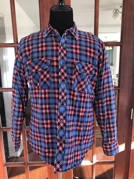 vintage flannel shirt 1980s - Gem