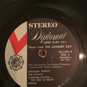 Vintage 1962 Album the Longest Day Diplomat Records - Etsy