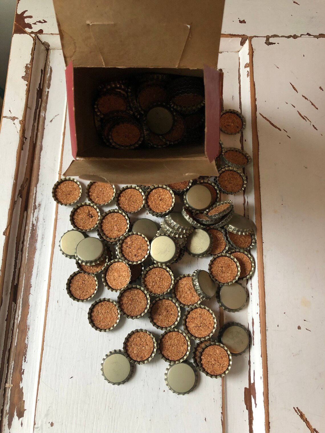 Vintage 1950’s New Old Stock Box of Gold Bond Bottle Caps for Home Bar ...