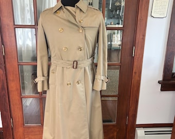 1980’s Vintage Burberrys Trench Coat | Classic Beige Long Overcoat | Designer | Removable ...