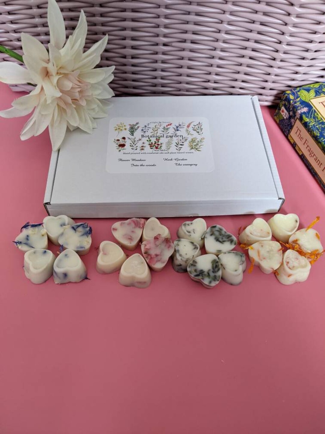 Botanical Garden Wax Melts: Essential Oil Heart Melts Gift Box - Etsy UK