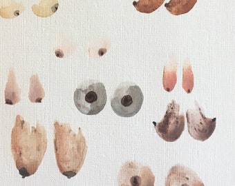 Female body painting | Etsy