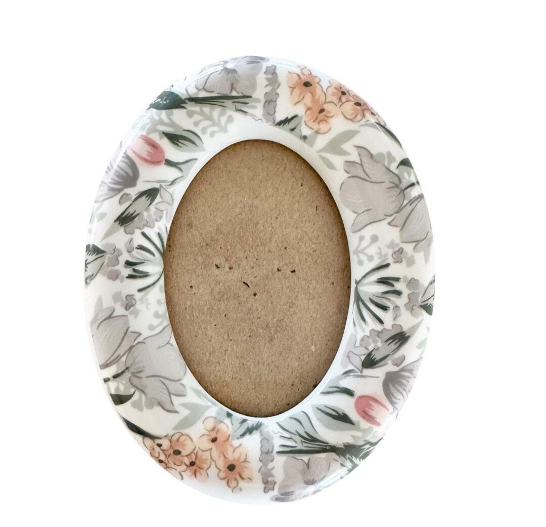 Mini Cottagecore Frame English Country Garden Oval 80s 90s Picture ...