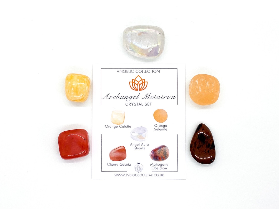 Archangel Metatron Crystal Set, Ethically Sourced, Reiki Charged ...