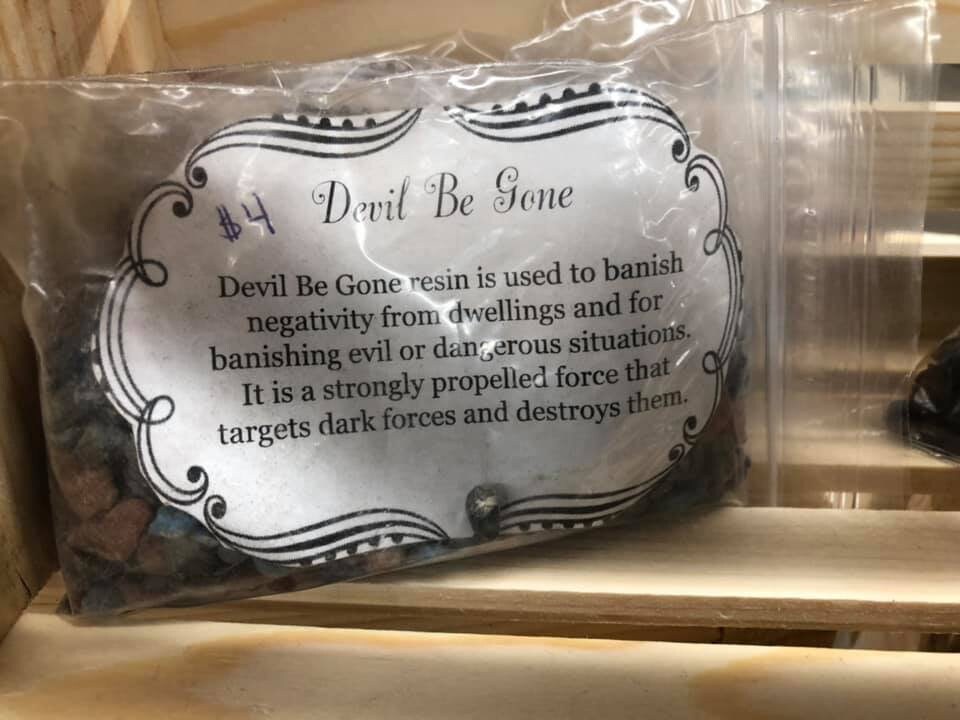 Devil Be Gone Resin | Etsy