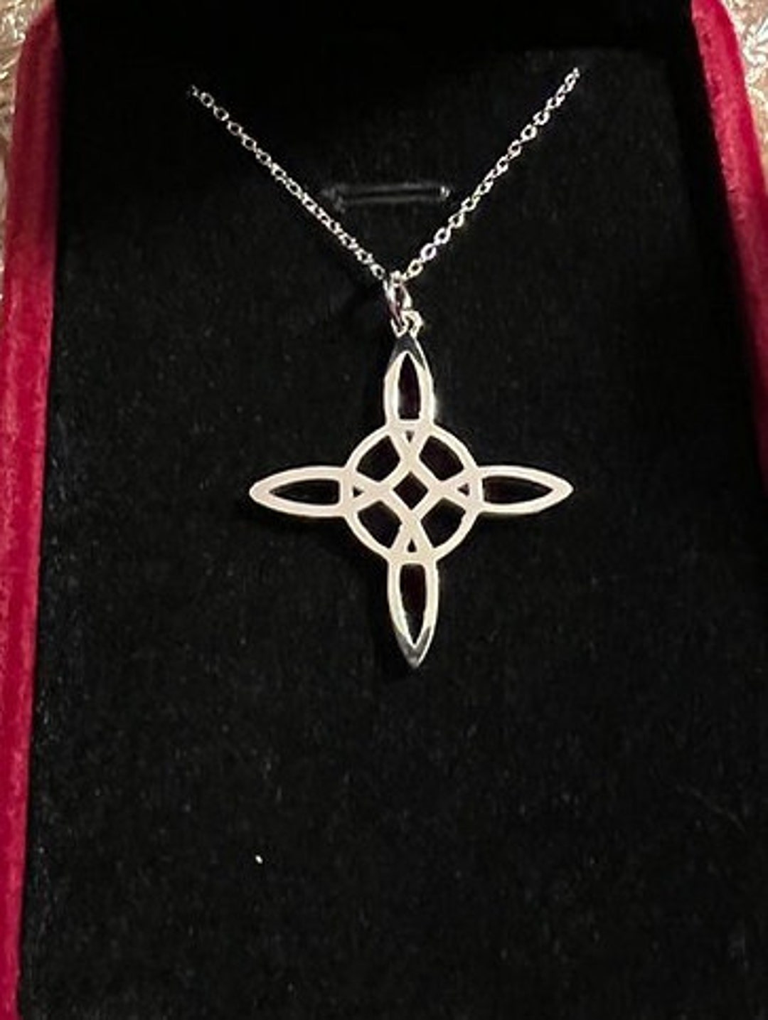 Witch's Cross Necklace - Etsy