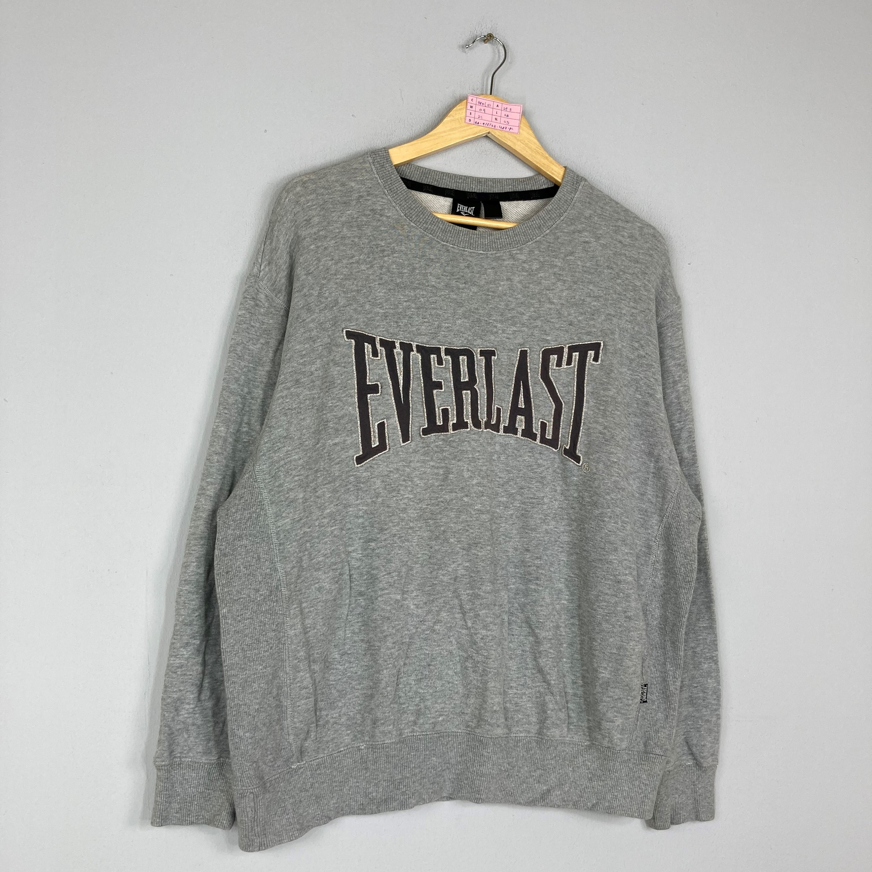 Vintage EVERLAST Crewneck Sweatshirt Big Logo Everlast Jumper Pullover ...