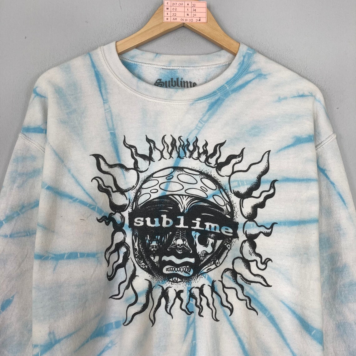 Vintage 00s SUBLIME Rock Band Tie Dye Crewneck Sweatshirt Big Logo ...