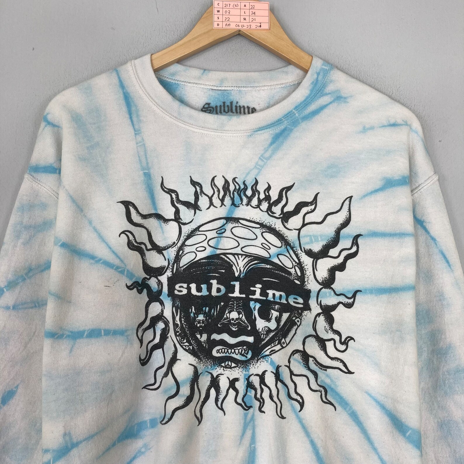 Vintage 00s SUBLIME Rock Band Tie Dye Crewneck Sweatshirt Big Logo ...
