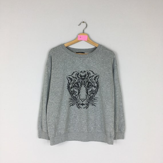 Authentic TIGER FACE Crewneck Sweatshirt Big Image Ti… - Gem
