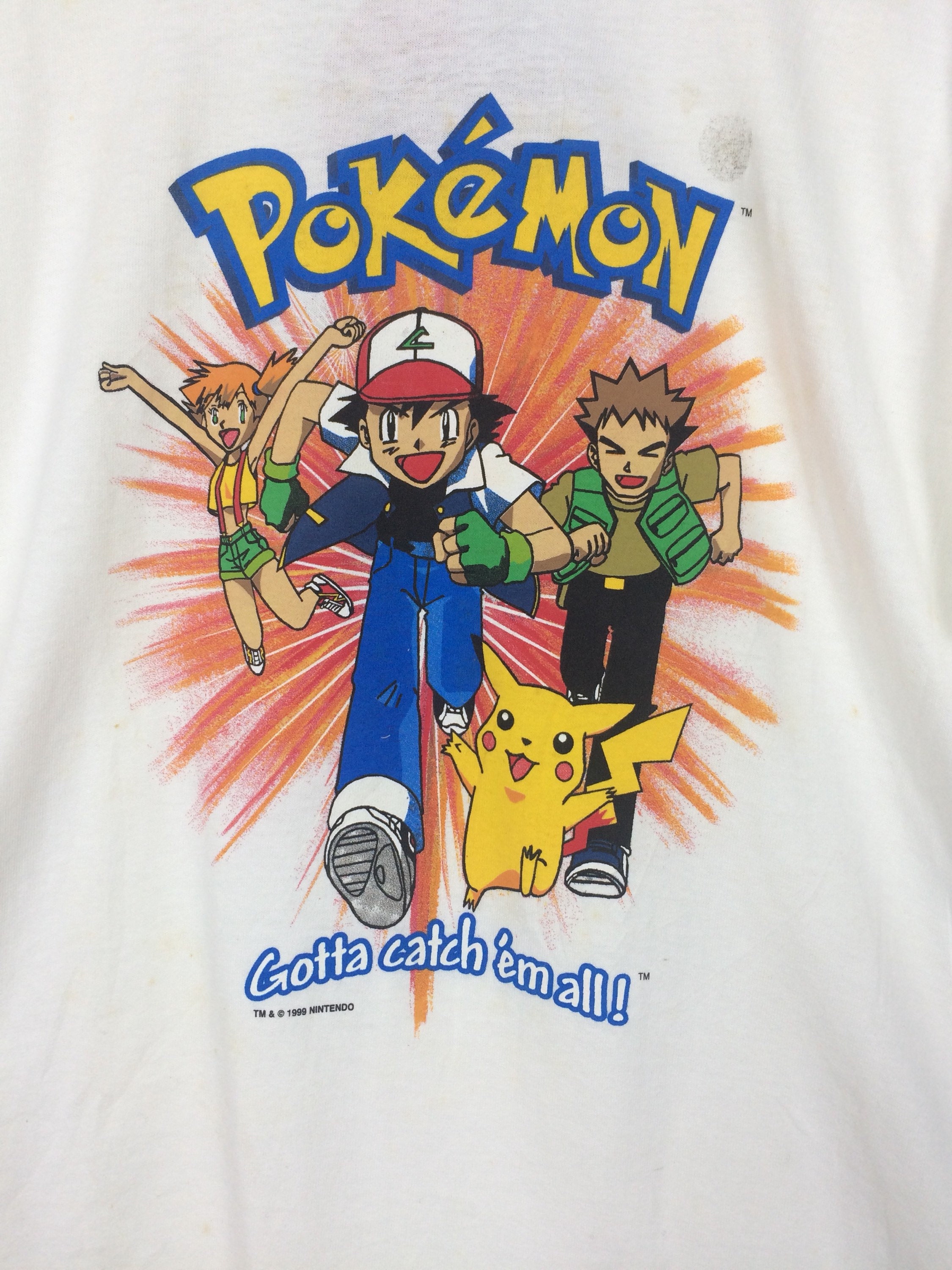 Vintage 90s POKEMON by NINTENDO Shirt With Copyright 1999 Deadstock ...