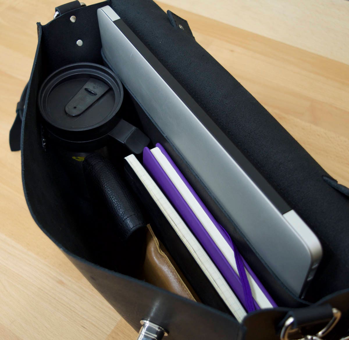 Leather Briefcase for Brompton Brompton Front Carrier Bag | Etsy