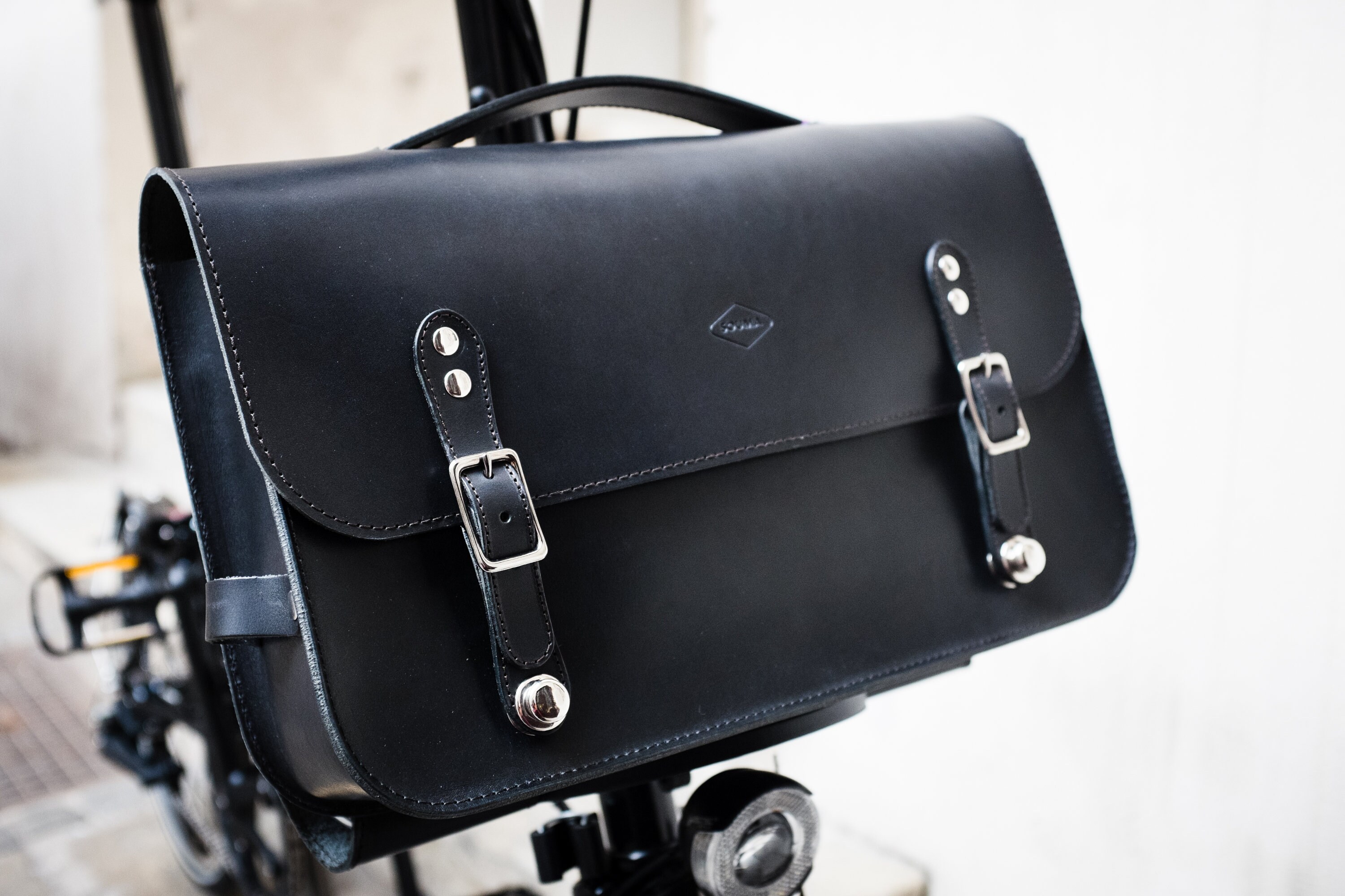 Leather Briefcase for Brompton Brompton Front Carrier Bag | Etsy