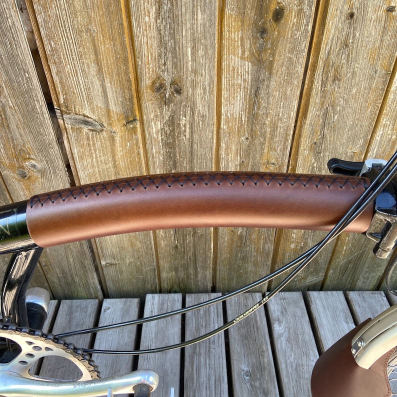 Leather Frame Protector for Brompton Bicycle Long SEW ON - Etsy
