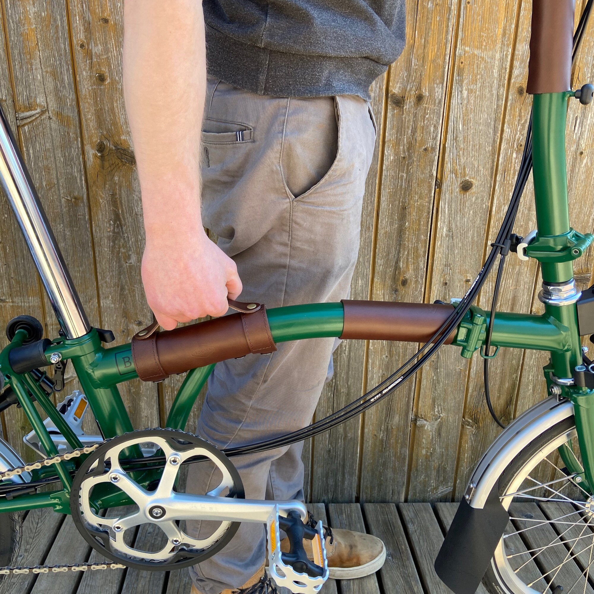 Leather Carry Handle for Brompton Bicycle Full Grain - Etsy