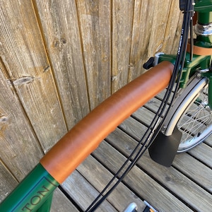 Leather Frame Protector for Brompton Bicycle: Velcro Cover - Etsy