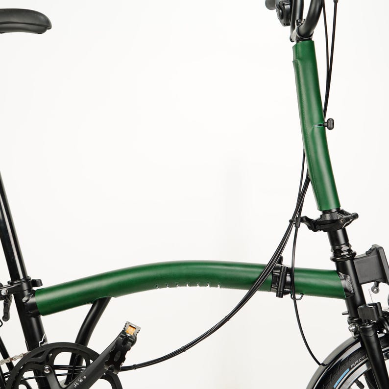 Leather Frame Protector Set for Brompton Bicycle: Sew-on Guard - Etsy