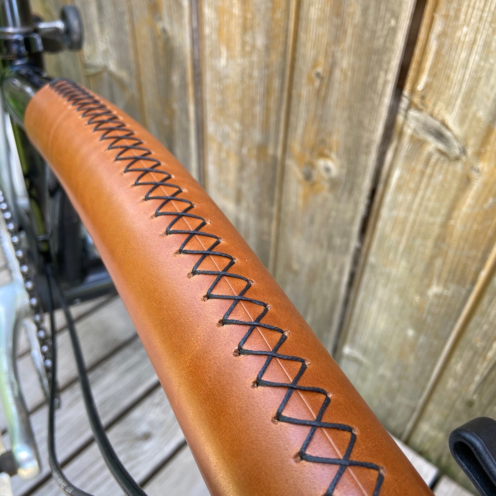 Leather Frame Protector for Brompton Bicycle Long SEW ON - Etsy