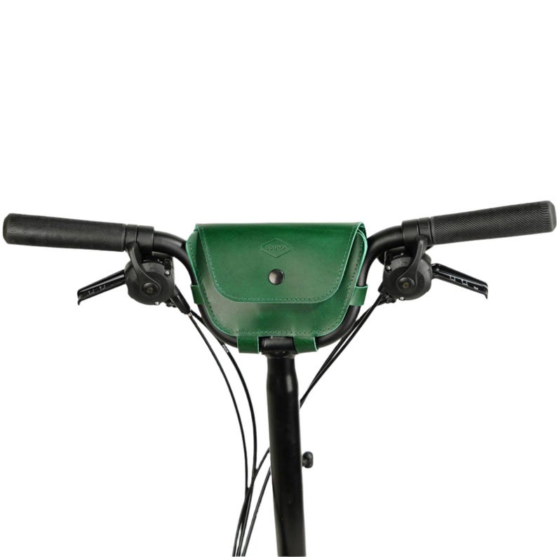 Leather Handlebar Bag for Brompton: Waterproof Phone & Wallet Pouch - Etsy