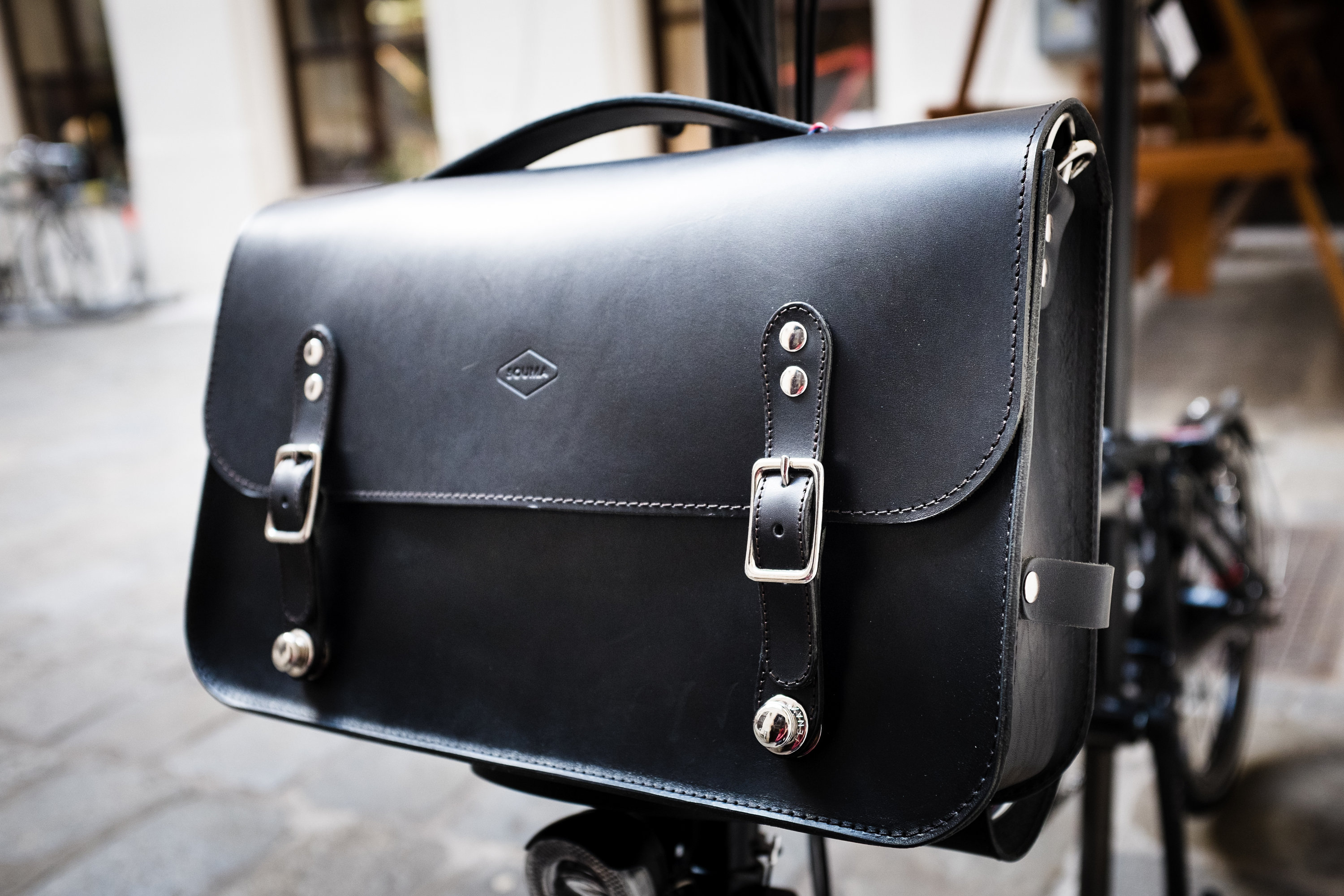 Leather Briefcase for Brompton Brompton Front Carrier Bag | Etsy