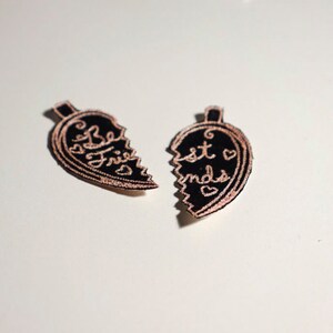 Embroidered Best Friend Patch - Etsy