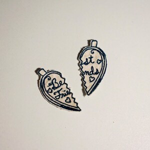 Embroidered Best Friend Patch - Etsy