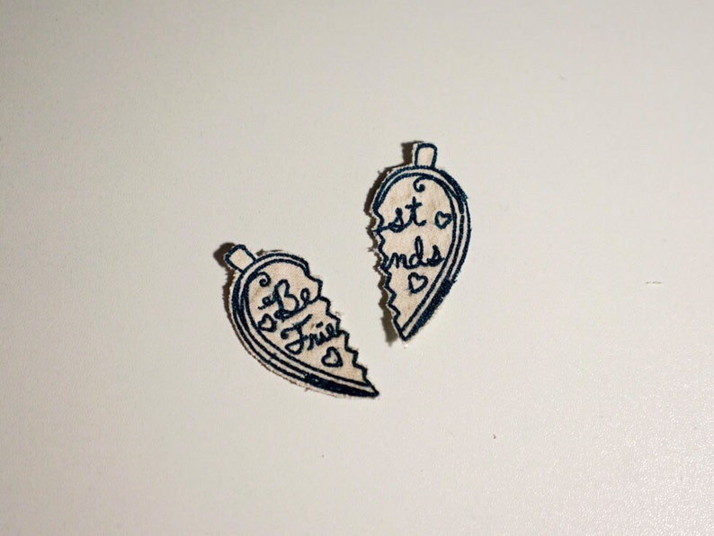 Embroidered Best Friend Patch - Etsy