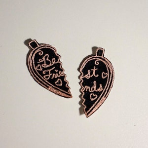 Embroidered Best Friend Patch - Etsy