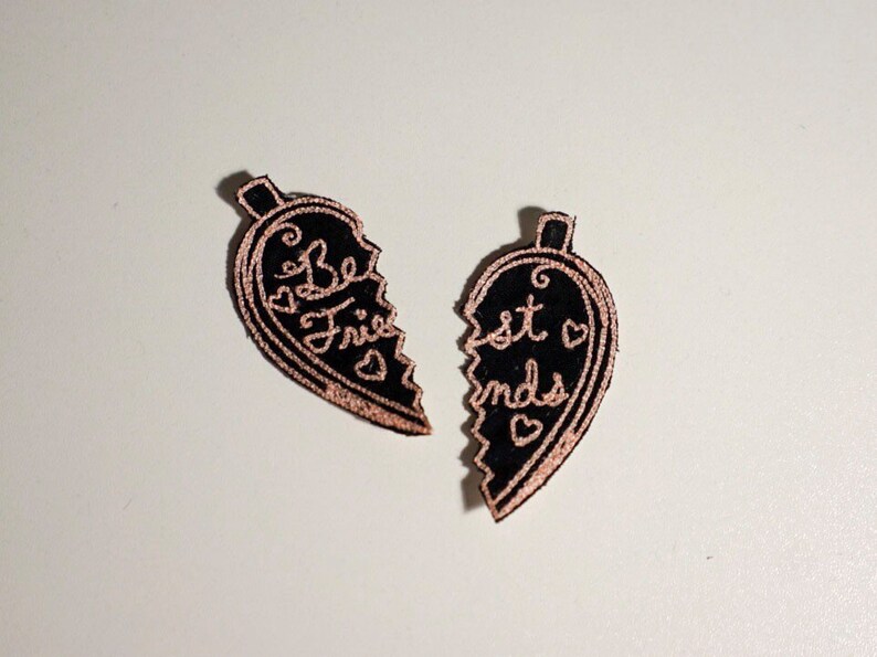 Embroidered Best Friend Patch - Etsy