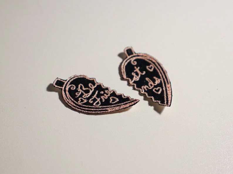 Embroidered Best Friend Patch - Etsy