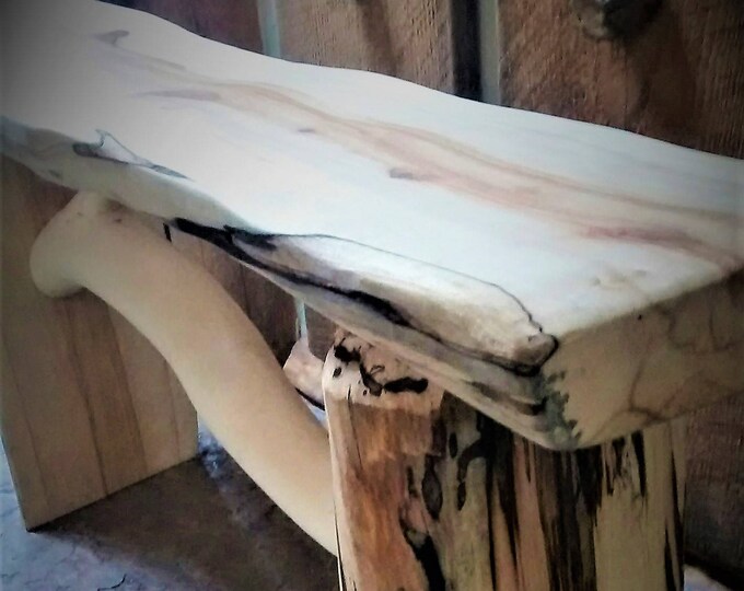 Birch Hobbit Forest Log Garden Benches, Entryway Bench - Etsy