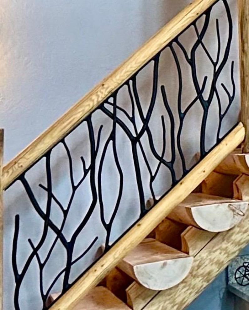 Woven Twigs and Branches Forged Iron Metal Railings/inserts/panels ...