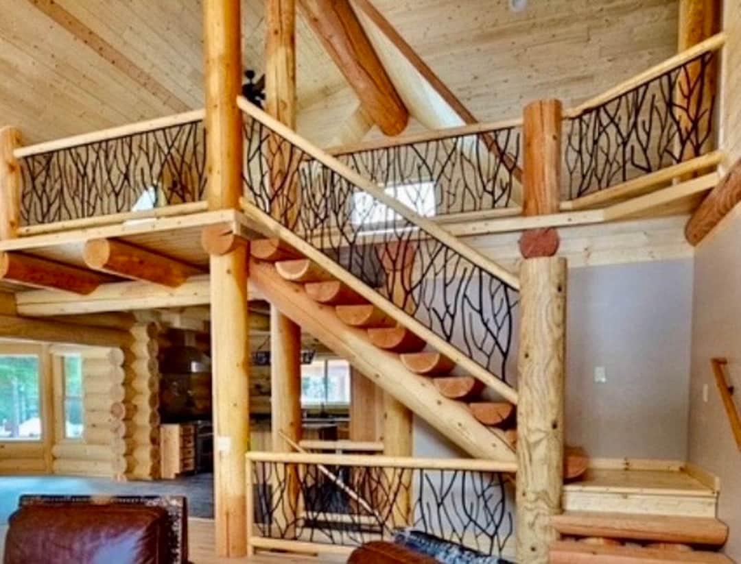 Metal Tree Branch Forest Forged Iron Staircase Railings/loft Railing ...