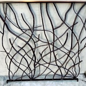 Woven Twigs and Branches Forged Iron Metal - Etsy